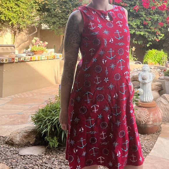 Quacker Factory | Dresses | Quaker Factory Anchor Dress | Poshmark